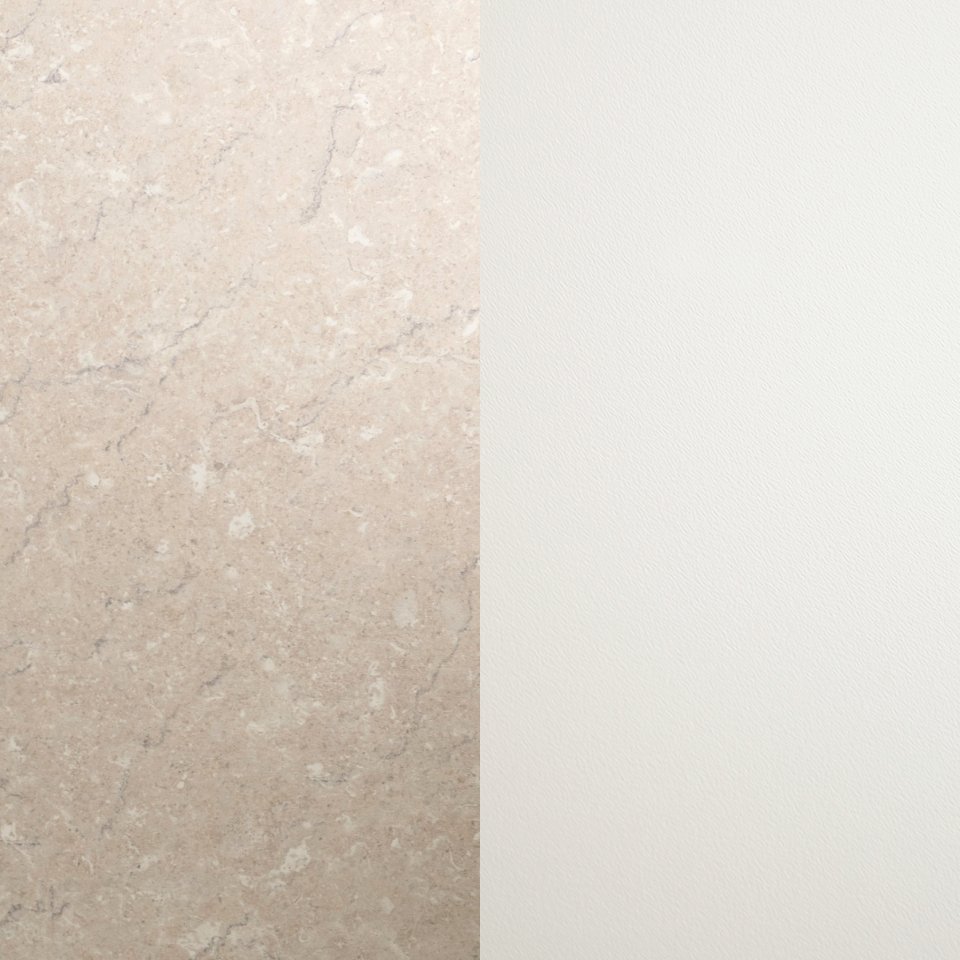 HPL back panel 6044 PL / white HPL (4200x645) | Termopalas