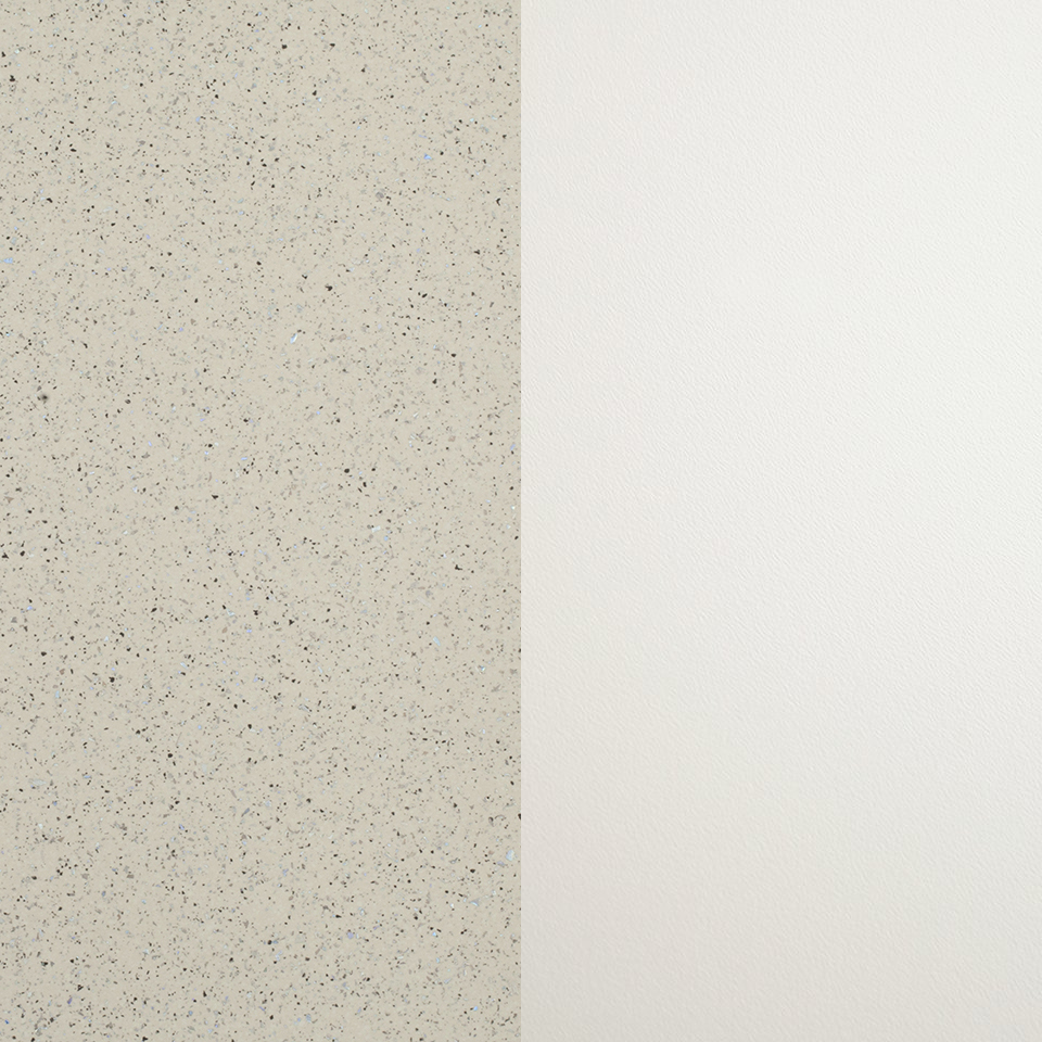 HPL back panel E-Pebbles1 Matt / white HPL (4200x645) | Termopalas